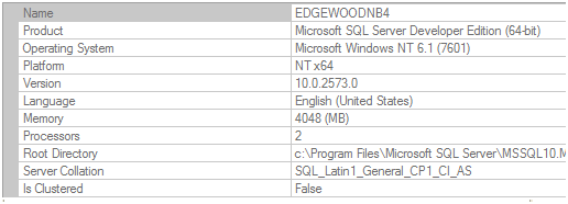 Como encontrar a versão do SQL Server